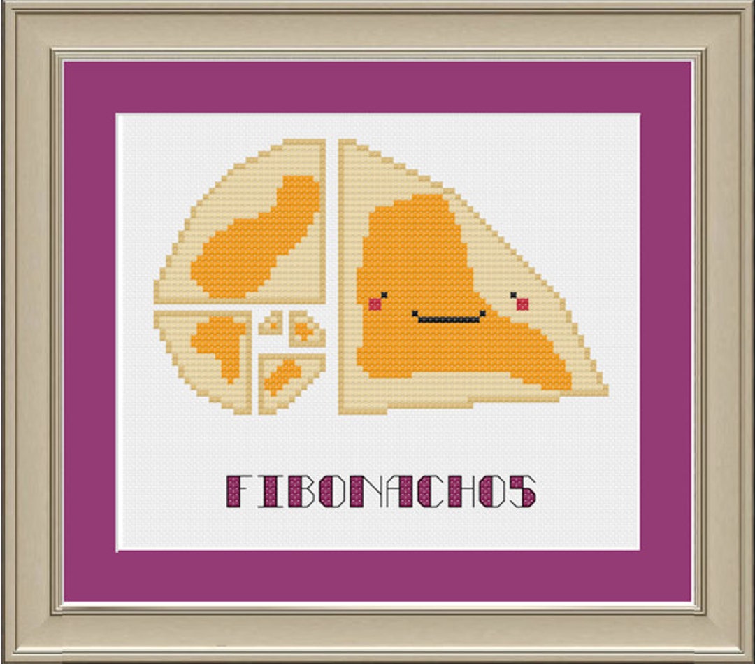 Fibonachos: Nerdy Math Cross-stitch Pattern - Etsy