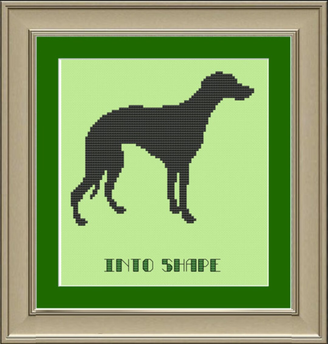 Whippet Into Shape --- Funny Cross-stitch Pattern - Etsy
