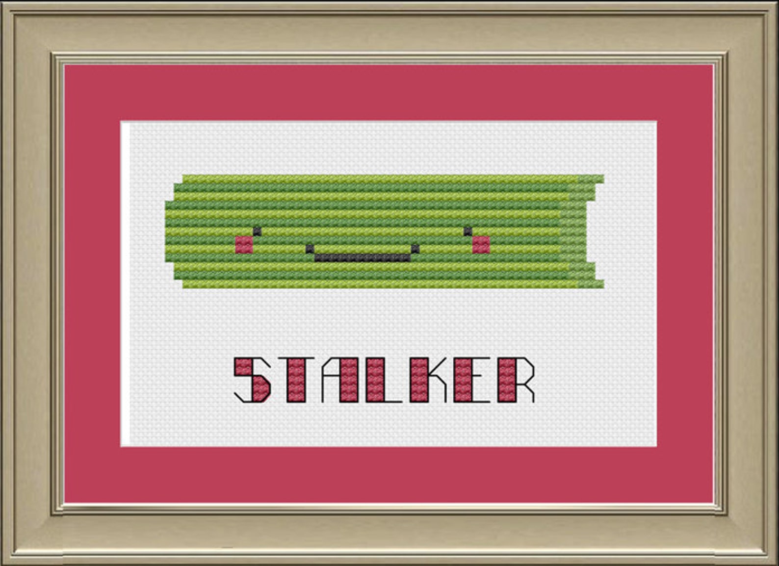 Stalker: Cute Celery Cross-stitch Pattern - Etsy