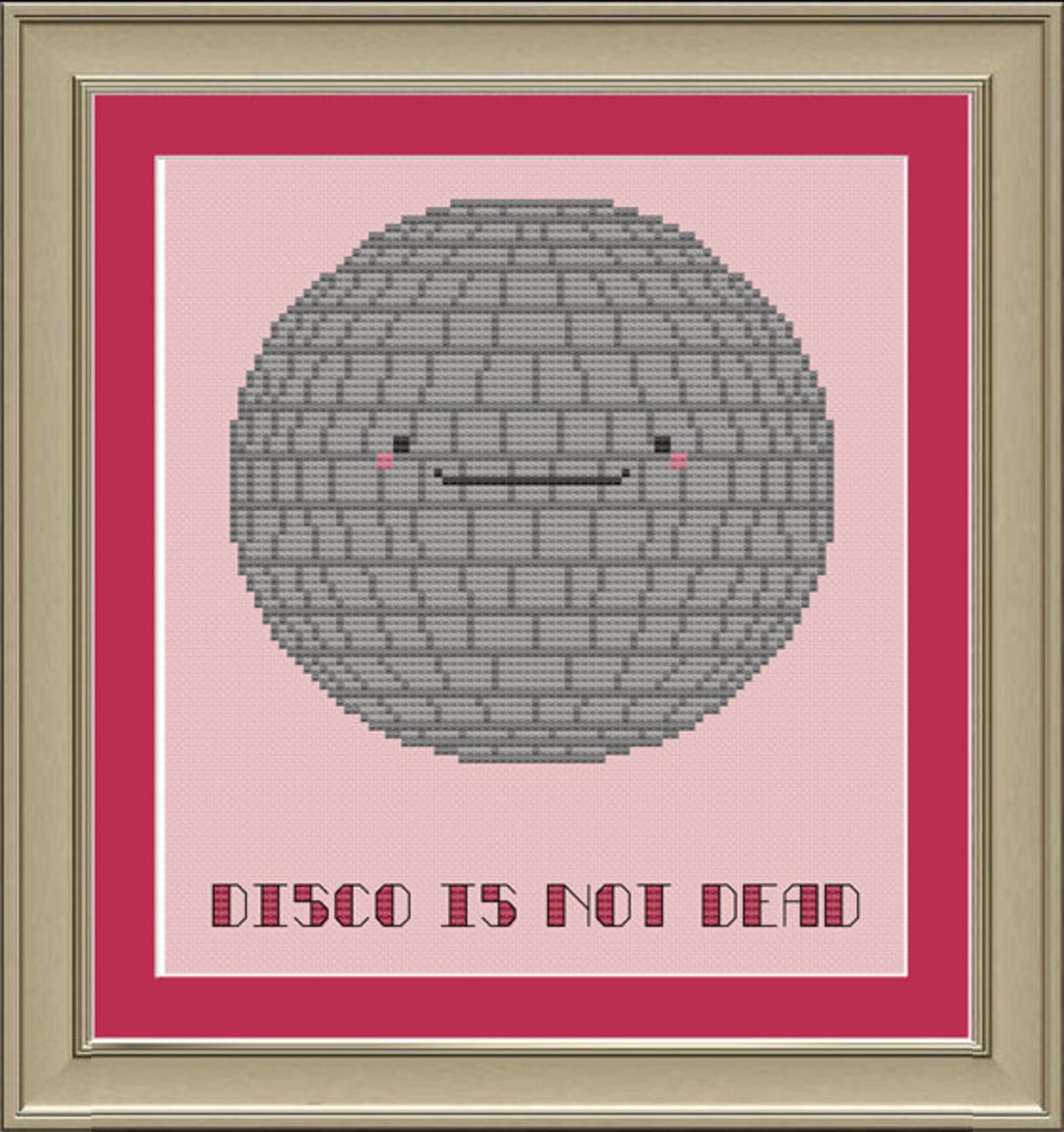 Disco is Not Dead: Funny Cross-stitch Pattern - Etsy