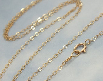 Solid Gold Cable Chain - Etsy