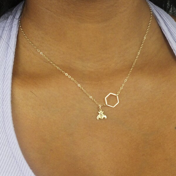 Bee Charm Necklace - Etsy