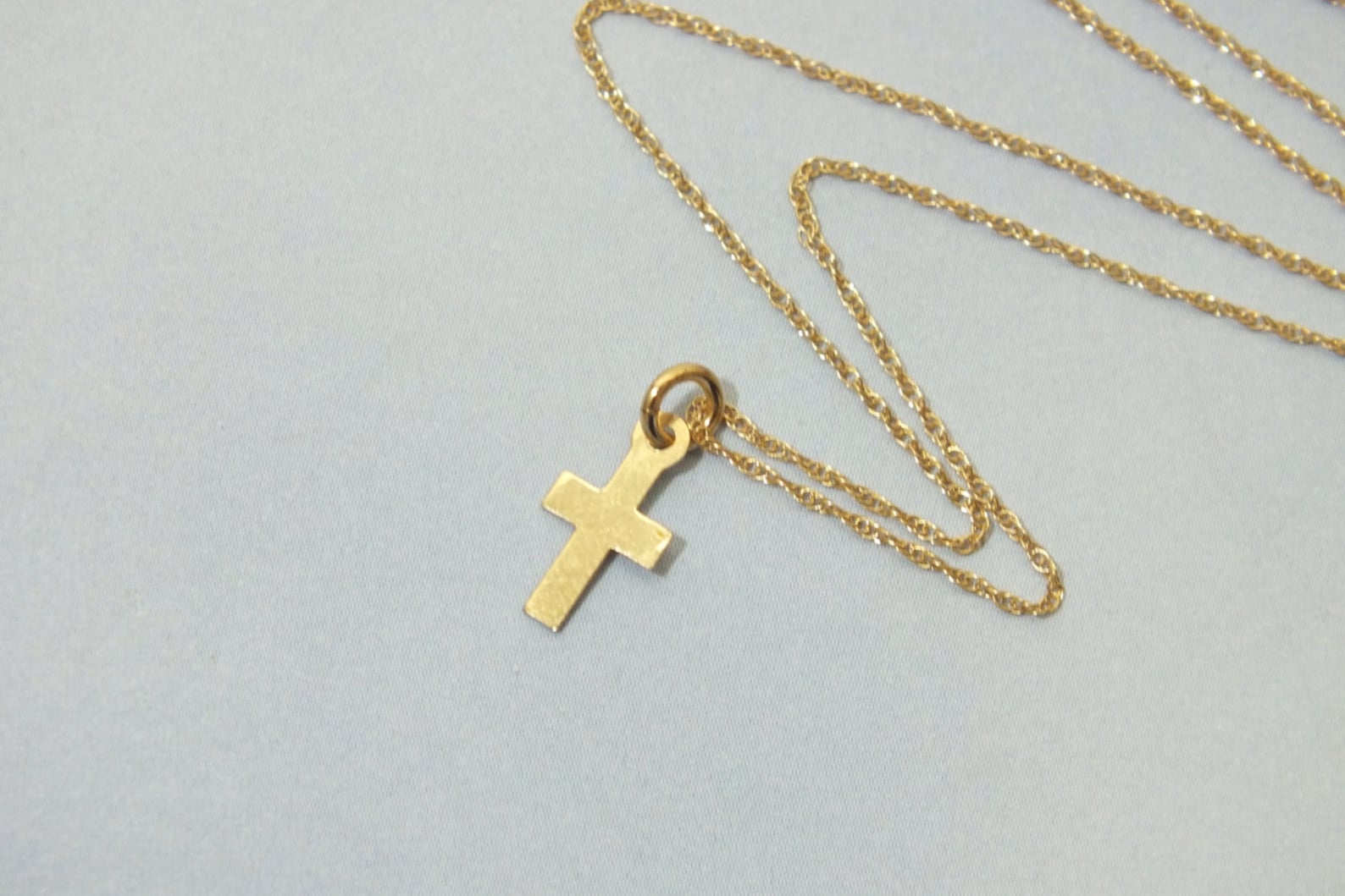 Small Gold Cross Necklace Christian Cross Necklace Small - Etsy