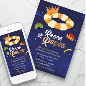Rosca De Reyes King's Day Reyes Magos Printable & Digital File Included ...