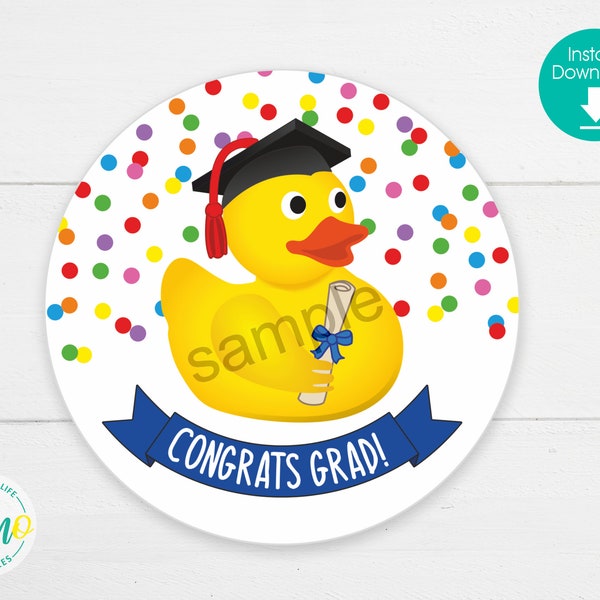 Graduation Duck Tag - Etsy