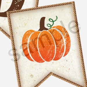 Blessed Thanksgiving Fall Banner. Printable | Instant Download | PDF ...