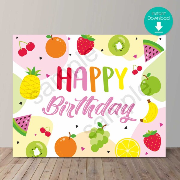 Fruit Banner - Etsy