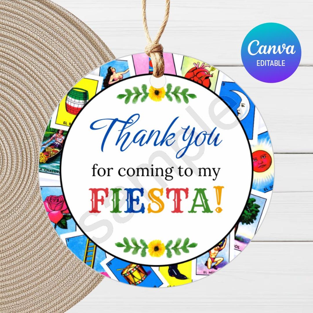 Mexican Lotería Cards Round Label | 2-inch Topper & Tag | Canva ...