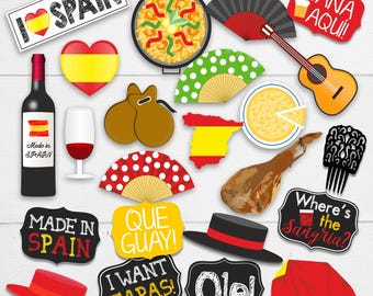 Photo booth props spanish store
