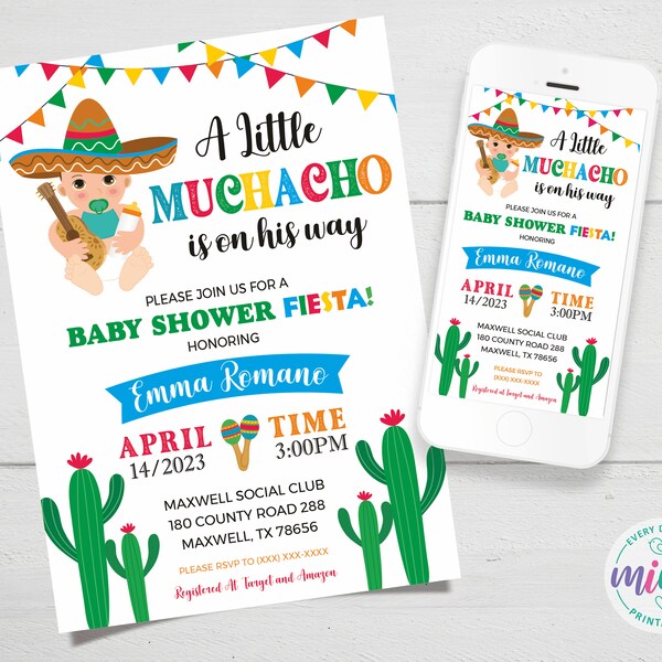 Nacho Baby Shower Invitation - Etsy