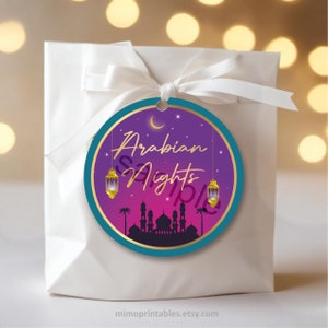 Arabic Themed Thank You Tags | 2-inch Round Labels | 2 Unique Designs ...