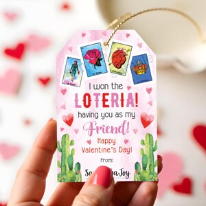 Editable Lotería-themed Valentine's Day Tag | 2" X 3" Printable | Canva ...