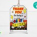 Super Teacher Appreciation Tag, Thank You Teacher, Superhero, Comic ...