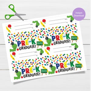 PRE-K Graduate 2025 Treat Bag Topper: Candy Bag Topper. Printable, 5" X ...