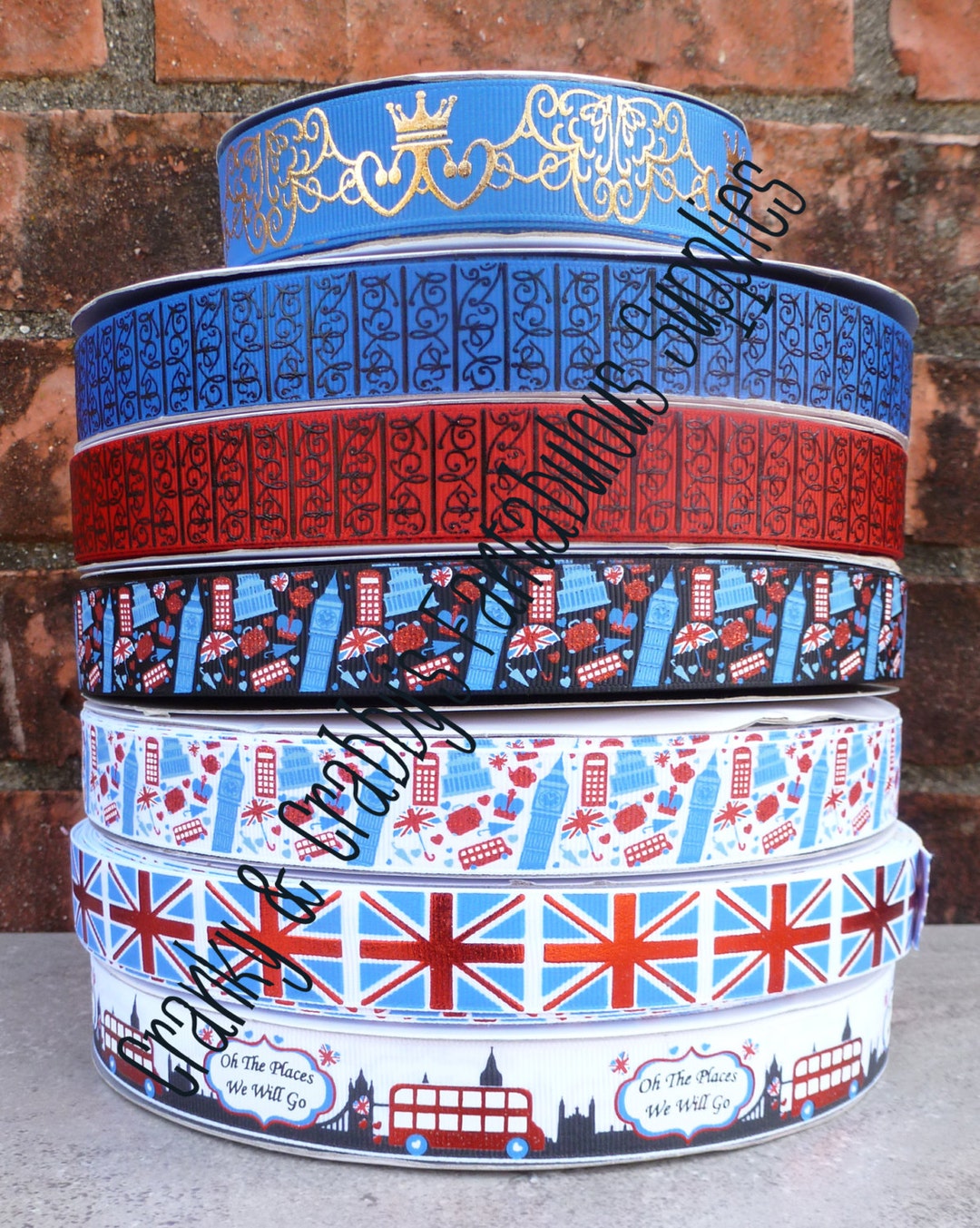 7/8" British Invasion Collection - Double Decker Bus US Designer ...