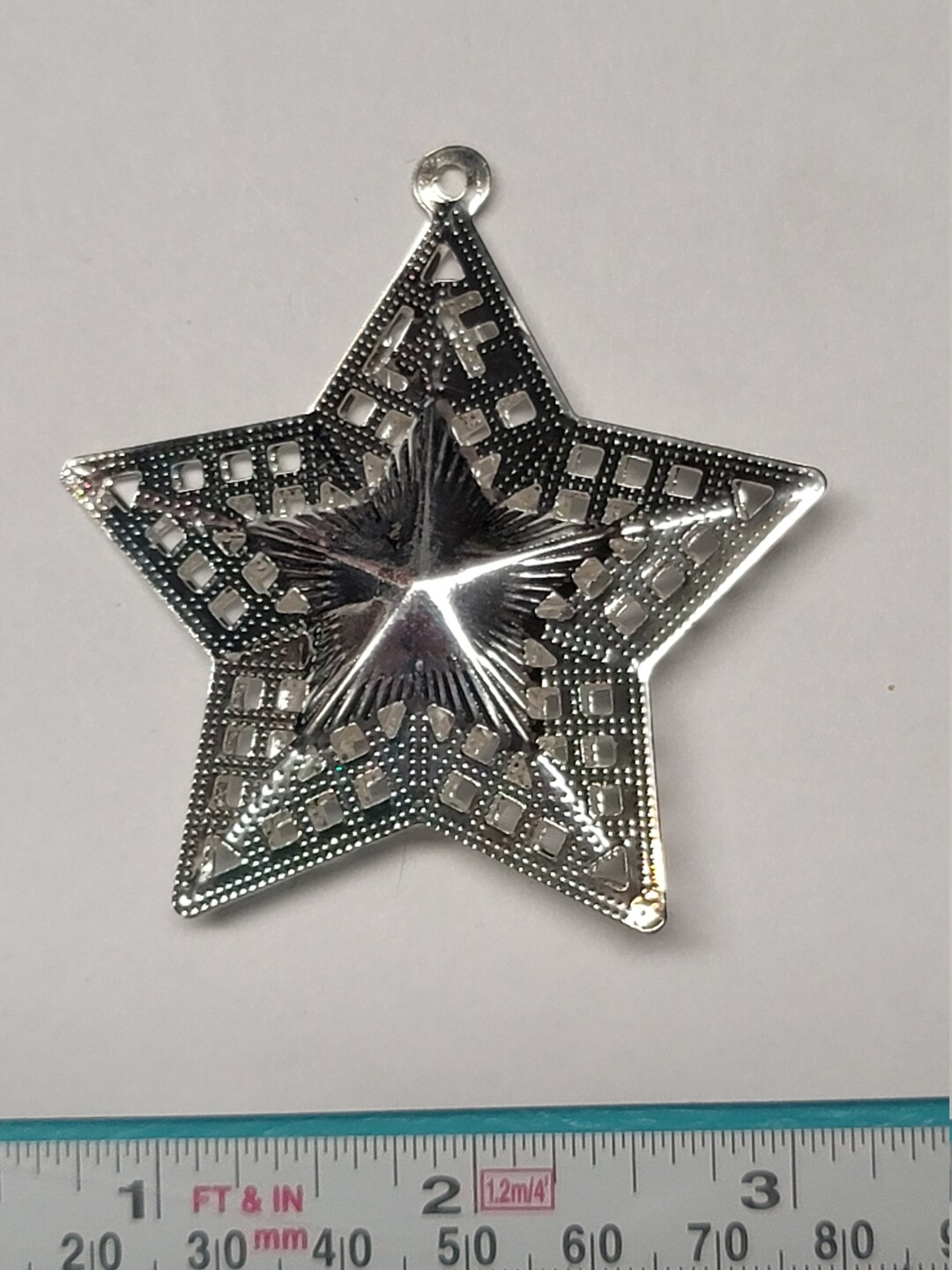 CLEARANCE Puffy Filigree Star Pendant - Set of 1 - - Chunky Necklaces ...