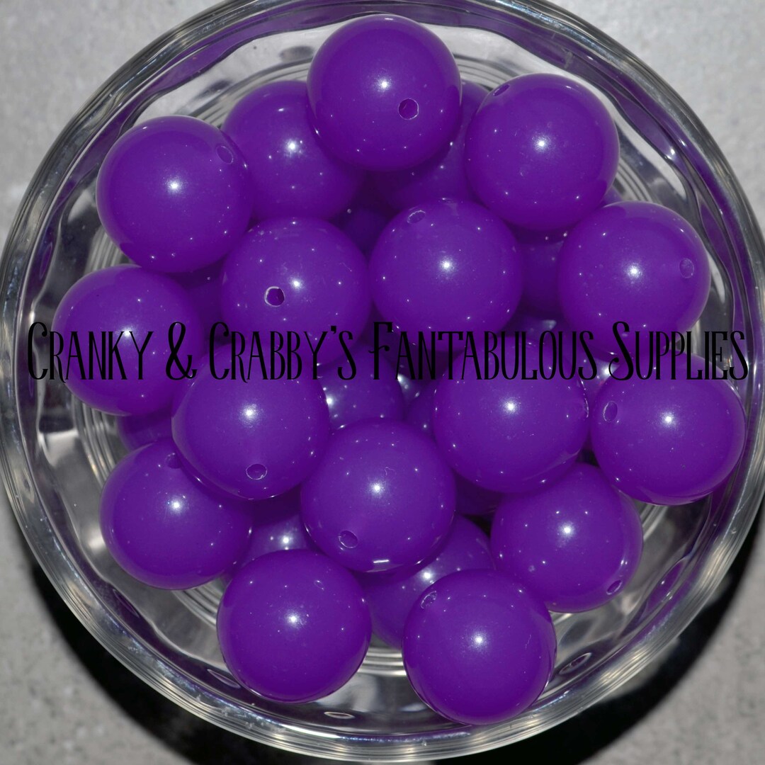 I 20mm Resin Solid Jelly Bubblegum Perlen - Beutel mit 10 - Chunky ...