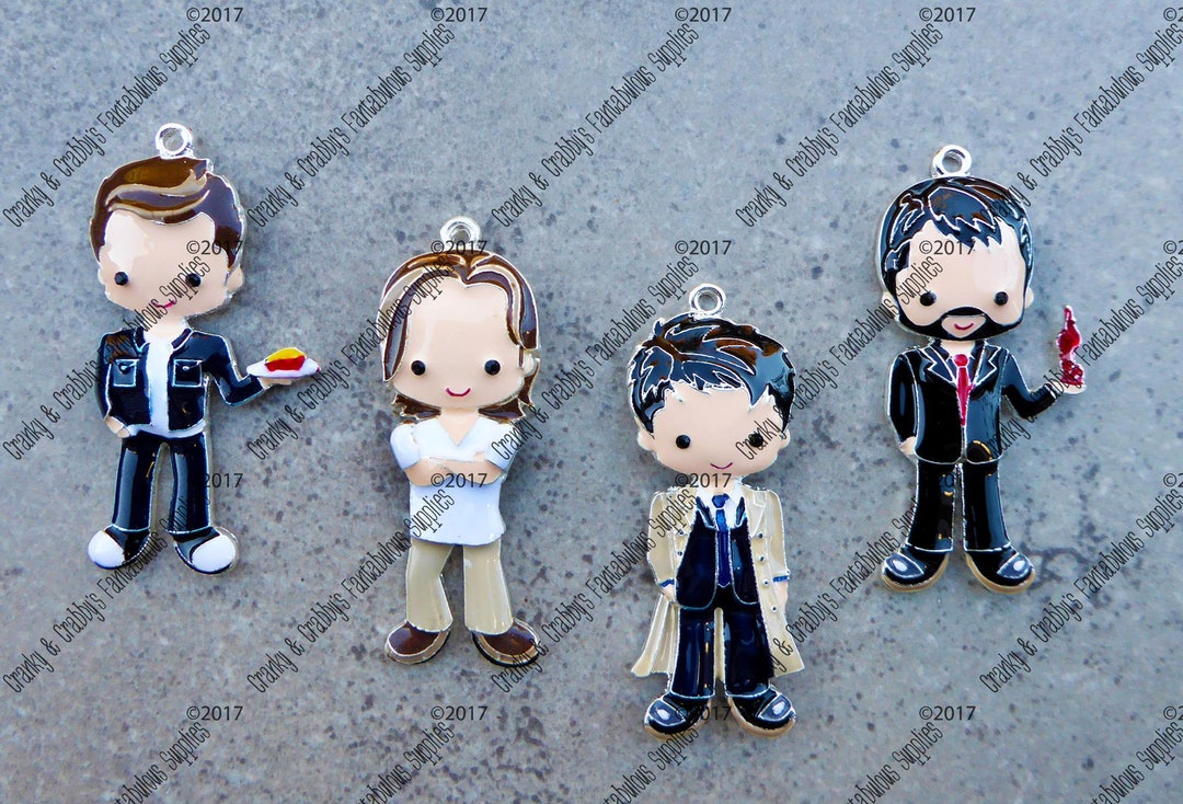 ORIGINAL Custom Design Supernatural Enamel and Rhinestone Pendant ...