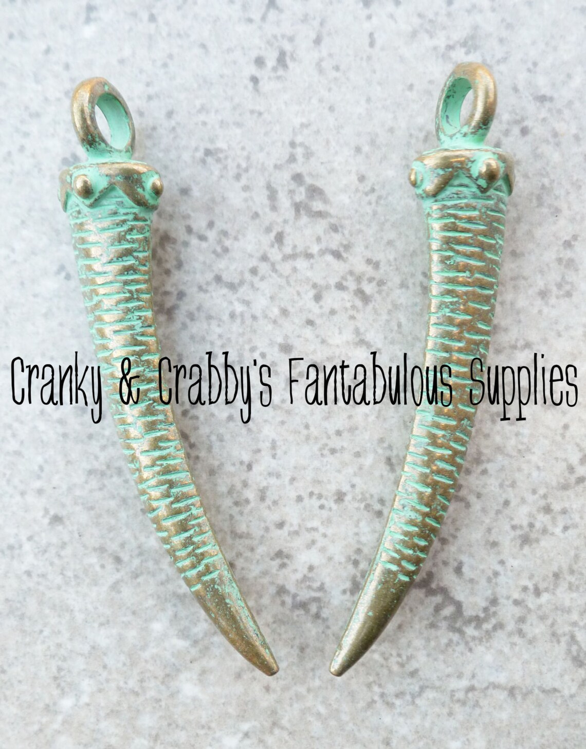 Dragon Talon 60mm X 12mm Patina Finish Claw Pendant - Etsy