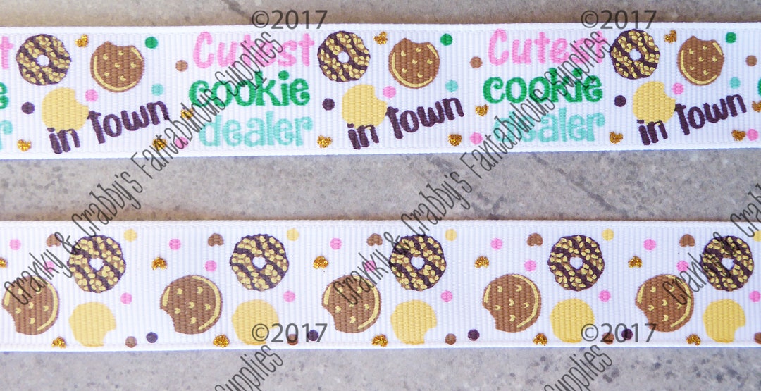 X 7/8" Cookie Dealer Collection - Cookies Scatter - Glitter - US ...