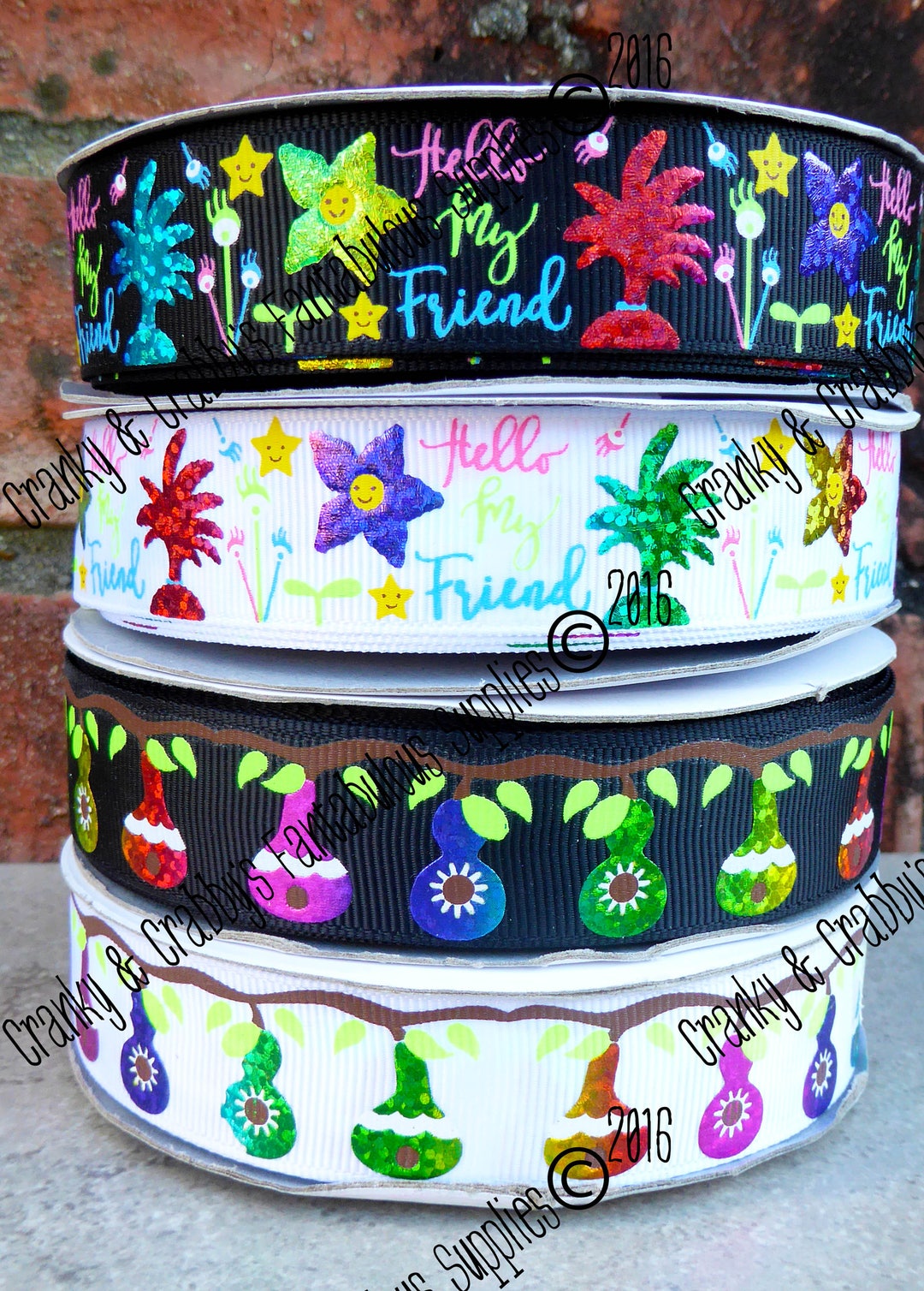7/8" Troll Collection - Rainbow Troll US Designer Printed Ribbon - 1yd ...