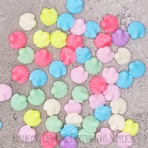 I -13.5mm X 3.5mm Paste Shell Shaped Beads - Chunky Necklaces - Set of ...