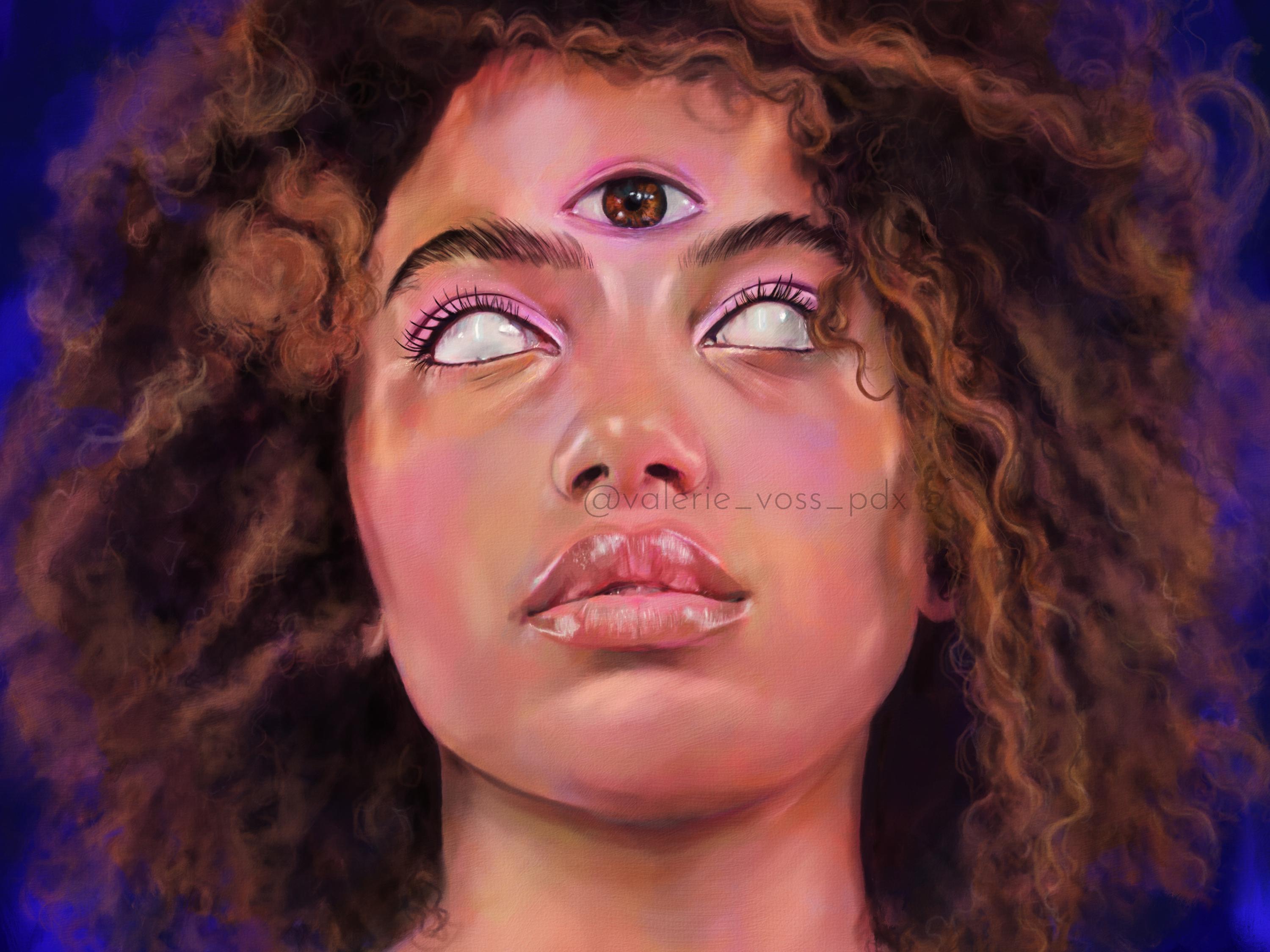 Open Your Eyes Art Print Third Eye, Whimsigoth Decor, Fantasy Art ...
