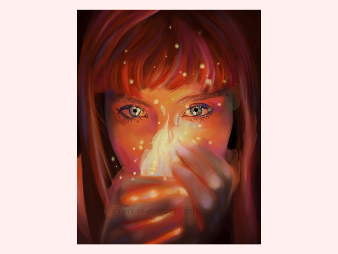 Inner Fire Art Print - Fire Sign, Astrology Art, Zodiac Decor, Gallery ...