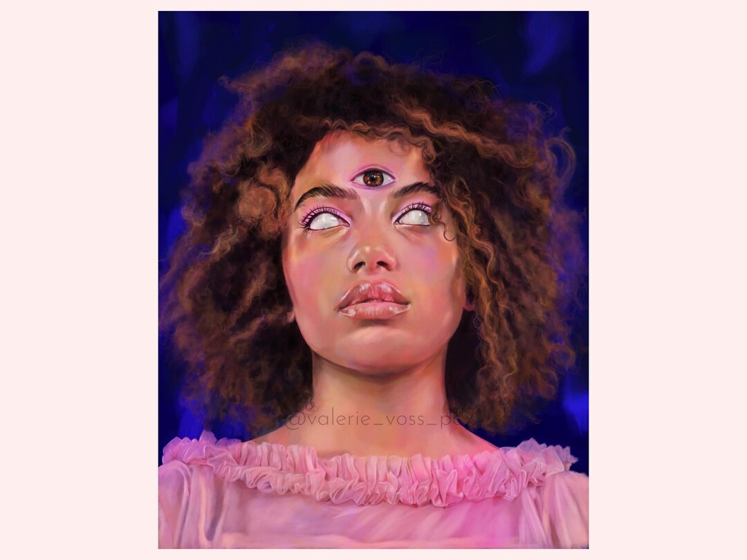 Open Your Eyes Art Print - Third Eye, Whimsigoth Decor, Fantasy Art ...