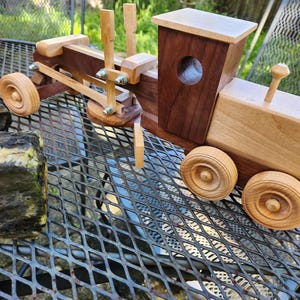 Wooden Toy Construction Grade Grader Handmade. - Etsy