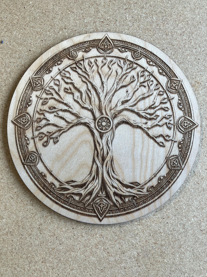 Tree of Life Wooden Wall Plaque - Etsy