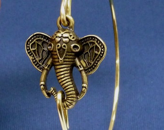 Elephant Head Bangle | Etsy