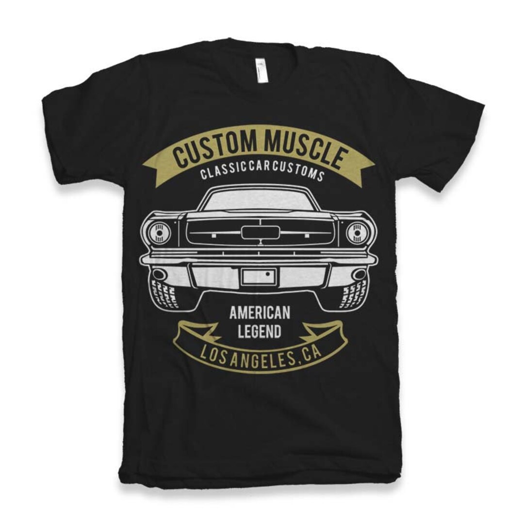 Vintage Muscle Car T-shirt, Classic American Vehicle Tee, Retro Car ...