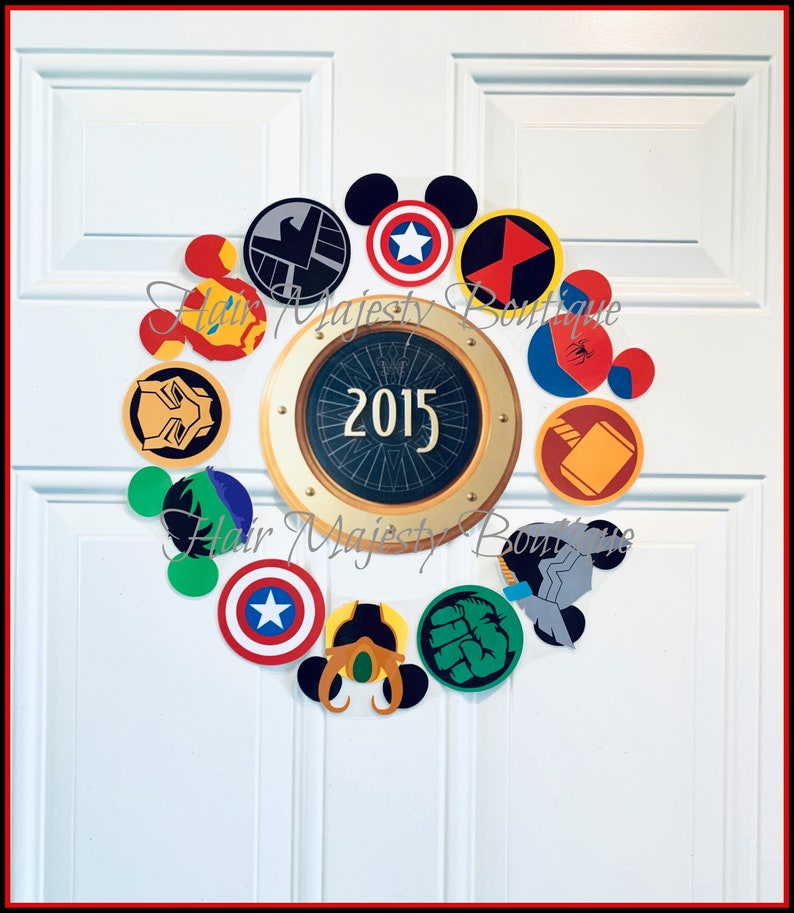 Marvel Superhero Wreath Magnet for Cruise Door - Etsy