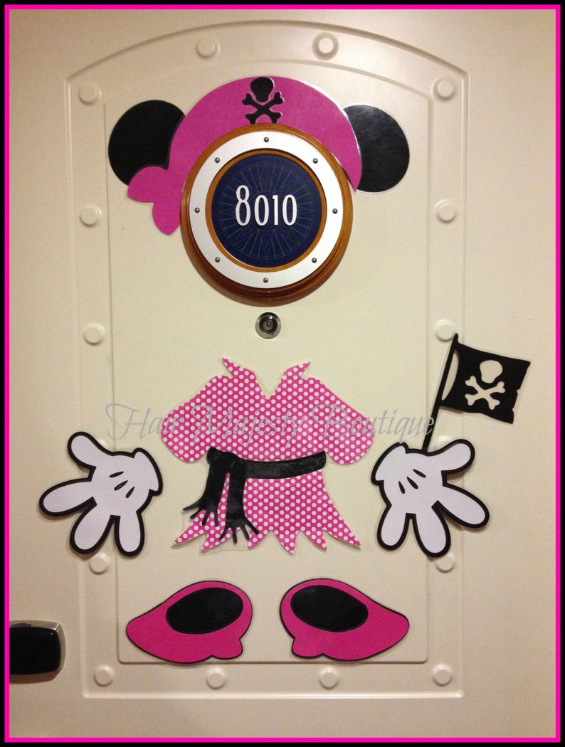 Pink Minnie Mouse Pirate Body Part Magnet for Cruise Door - Etsy
