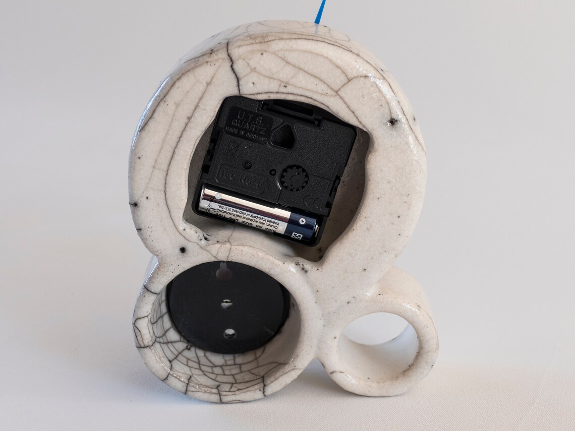 Raku Desk Clock Statement Clock Ceramic Handmade Antique - Etsy