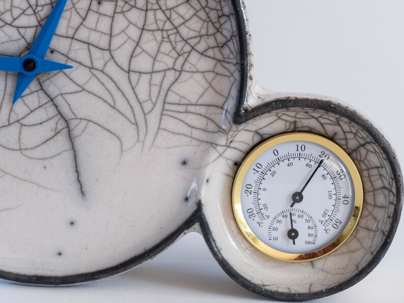 Raku Desk Clock Statement Clock Ceramic Handmade Antique - Etsy