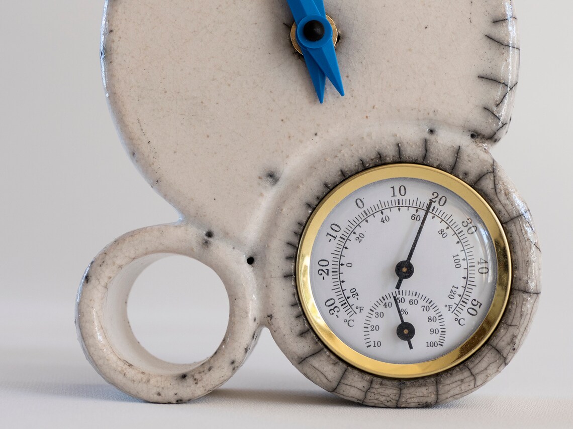 Raku Desk Clock Statement Clock Ceramic Handmade Antique | Etsy