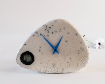 Raku Desk Clock Statement Clock Ceramic Handmade Antique | Etsy