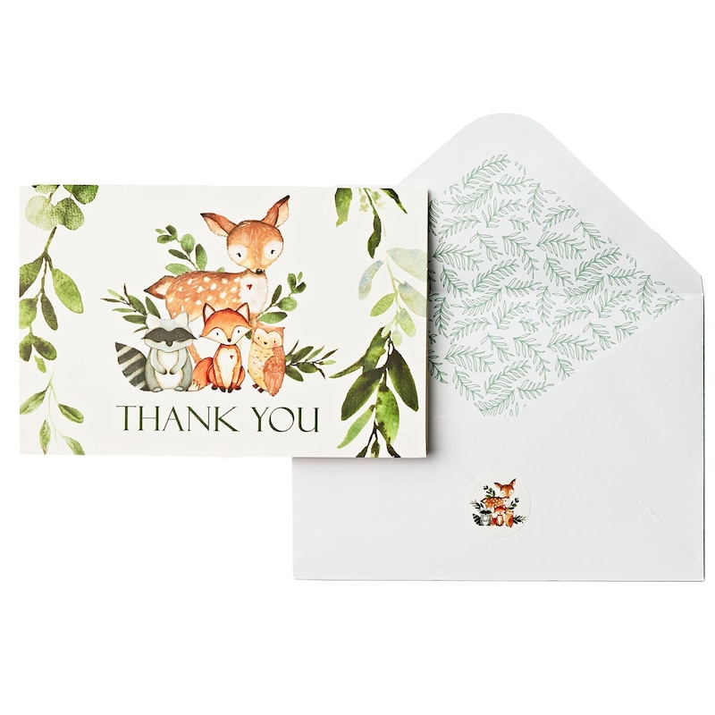 Thank You Fox Sticker - Etsy