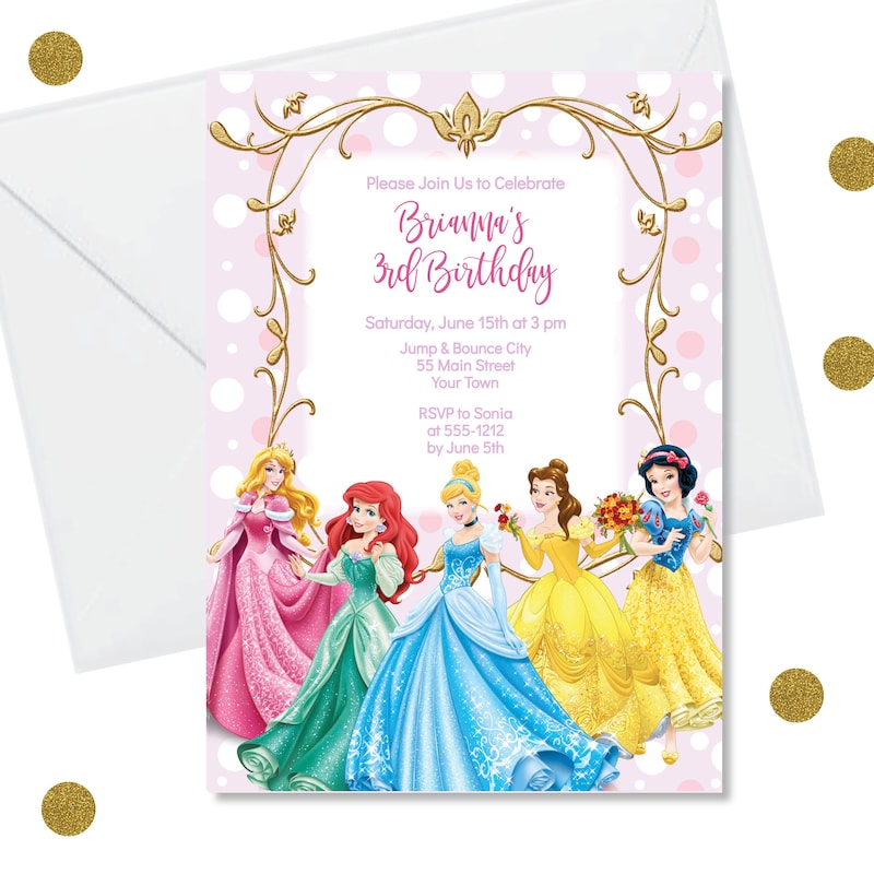 Princess Invitations - Etsy