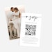 PRINTED Shipped: Wedding Capture the Love QR Code Card, Wedding Photo ...