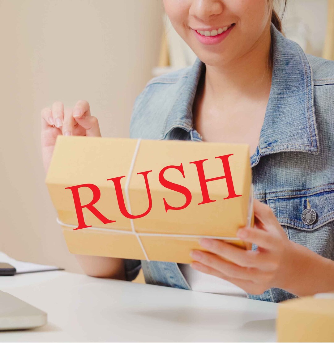 Rush Processing and Shipping Upgrade - Etsy