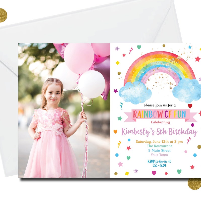 Rainbow Theme Party - Etsy