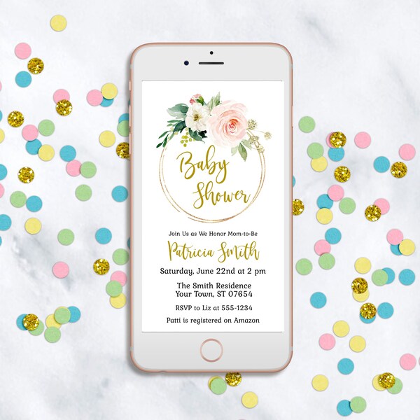 Cell Phone Invitation - Etsy