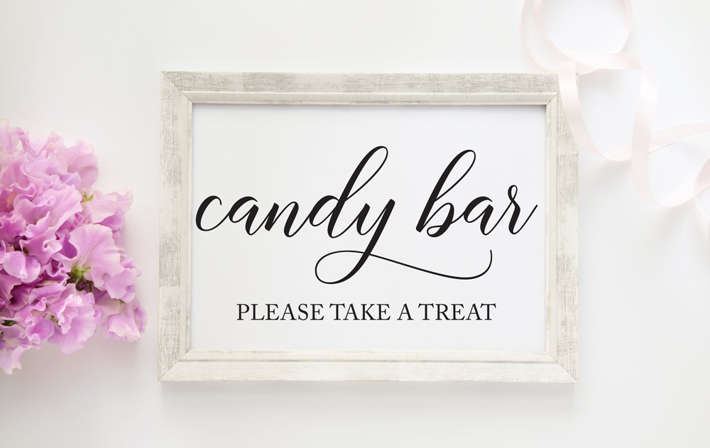 Candy Bar Schild Candy Bar Schilder Candy Bar Hochzeit - Etsy Schweiz
