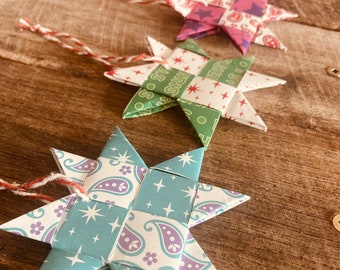 Origami Christmas Star ~ Craft Paper - 14 Inch Diameter - Etsy