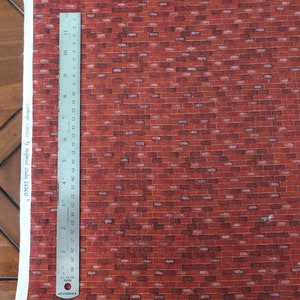 Fabric: Red Brick 4 1/2 Yards Sold Uncut, Not Sold by the Yard - Etsy