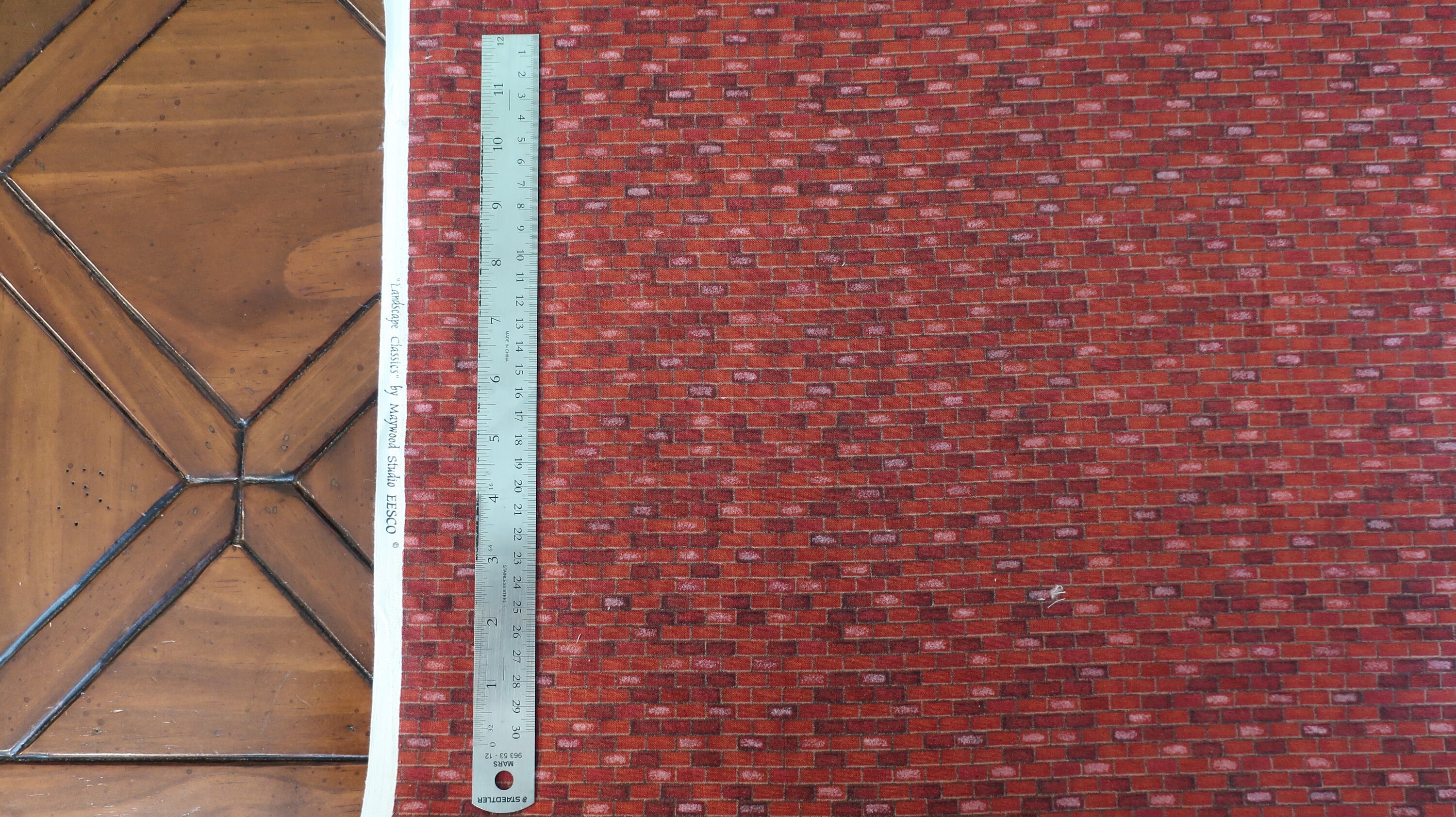 Fabric: Red Brick 4 1/2 Yards Sold Uncut, Not Sold by the Yard - Etsy