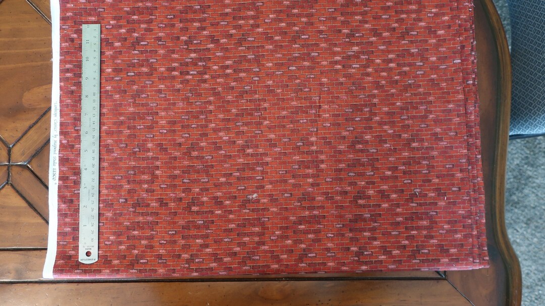 Fabric: Red Brick 4 1/2 Yards Sold Uncut, Not Sold by the Yard - Etsy